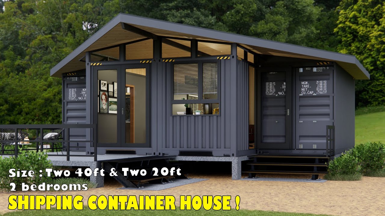 Shipping Container House Design | 2 Bedrooms | Modern Furniture ...