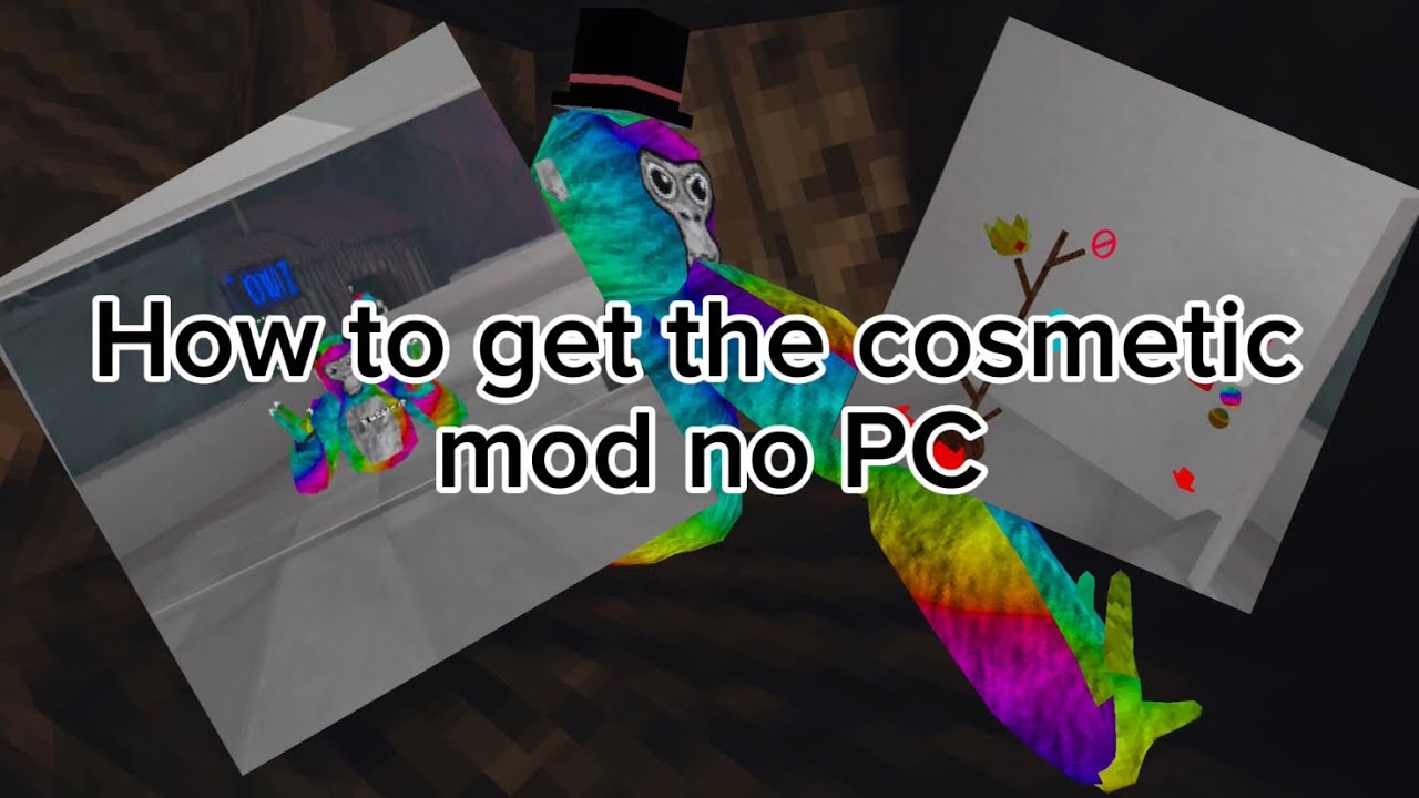 How to get the cosmetic mod gorilla tag no PC - YouTube