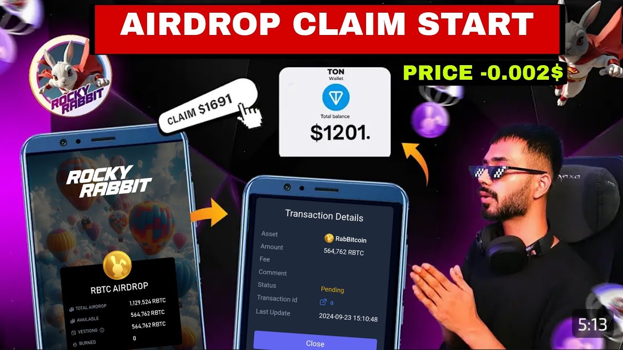 ROCKY RABBIT AIRDROP CLAIM - Rocky Rabbit Withdrawal Full Detail - सबका ...