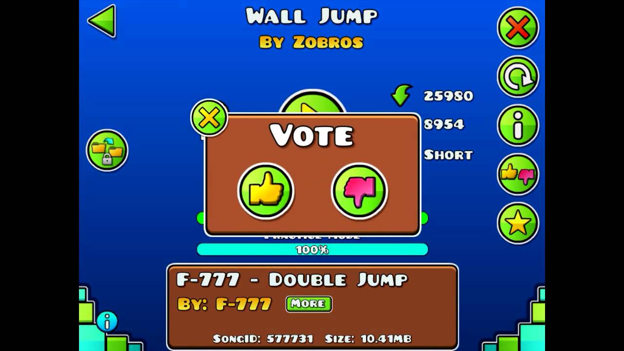 GEOMETRY DASH EN VERTICAL | WALL JUMP BY ZOBROS - GEOMETRY DASH (2.0 ...