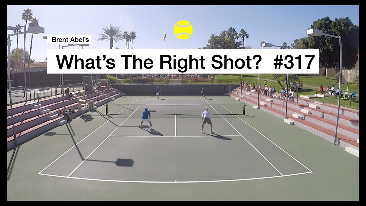 Tennis Doubles Strategy Topspin Forehand Lob - YouTube