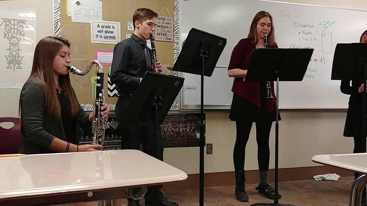 2018 clarinet quartet solo/ensemble competition - YouTube