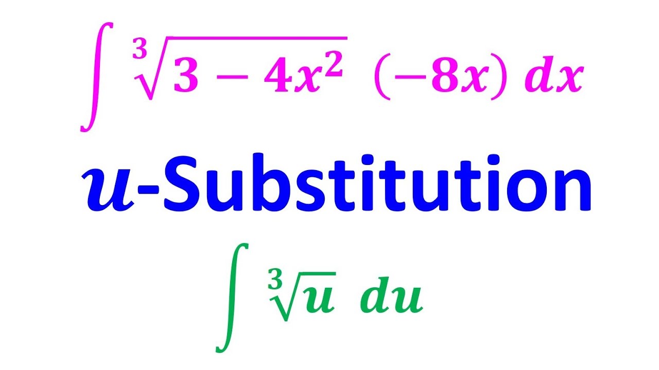5.4B - u-Substitution with Indefinite Integrals [AP Calculus] - YouTube