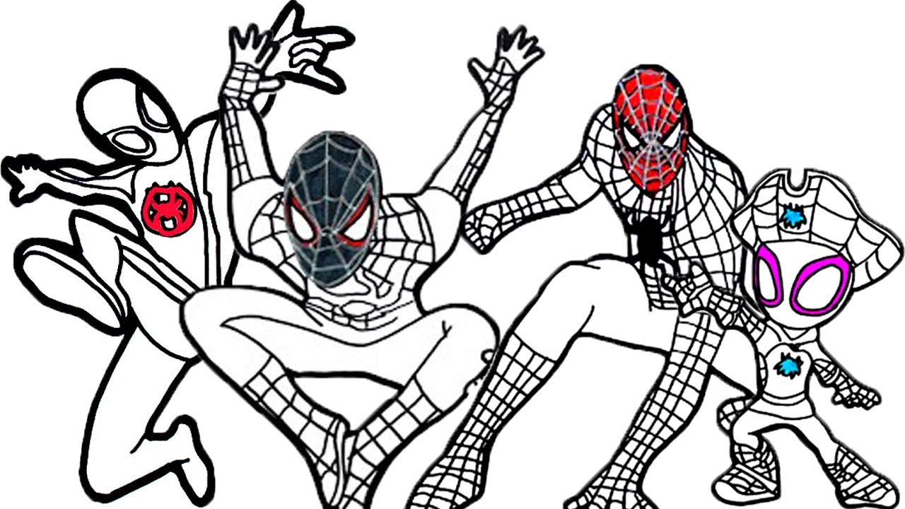 🔴🔴 How To Draw TO spider-man 4 - across the spider-verse-Miles, DRAWS ...