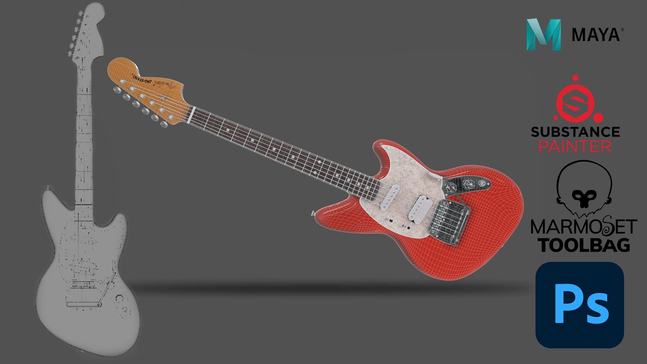 From Beginner to Pro: Guitar Modeling Secrets in Maya Part 1 - YouTube