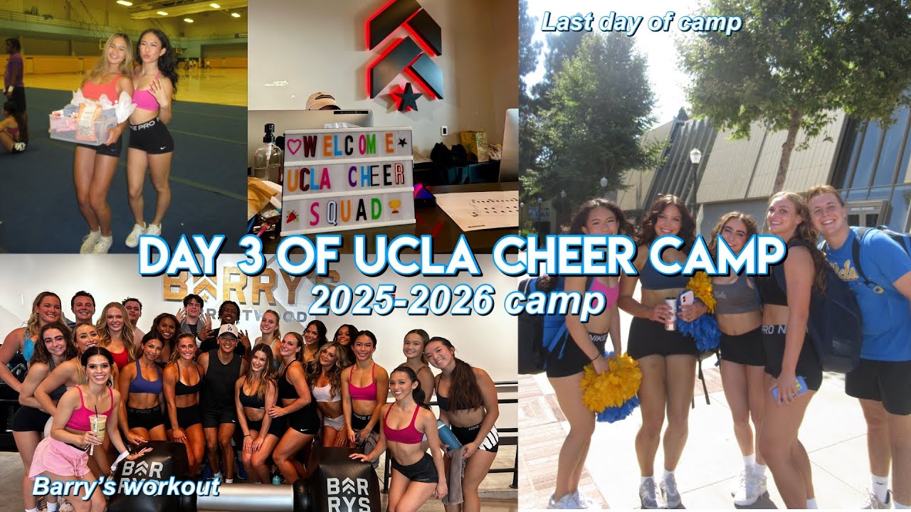 Day 3 of UCLA Cheer Camp 2025 | Last day of camp, Evaluations, + Barry ...