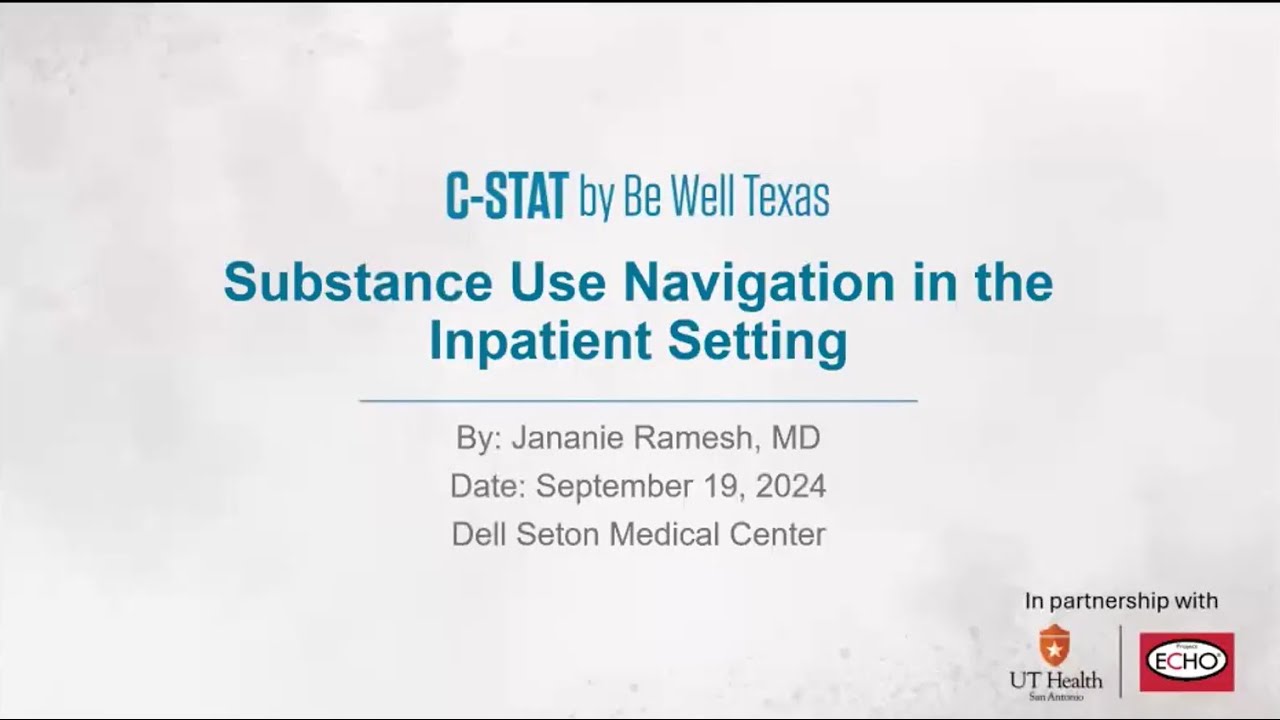 SHOUT ECHO | September 19 | Substance Use Navigation in the Inpatient ...