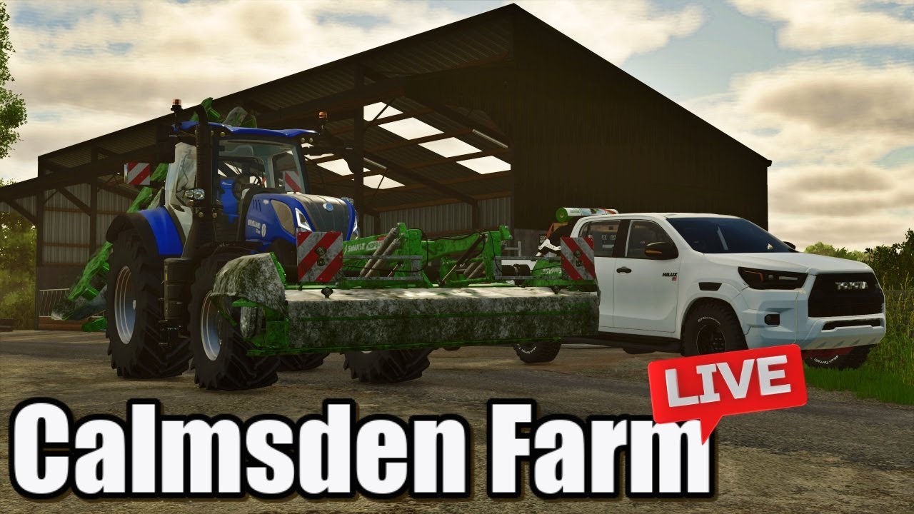 #fs25 day 110 on Calmsden Farm mp server - YouTube