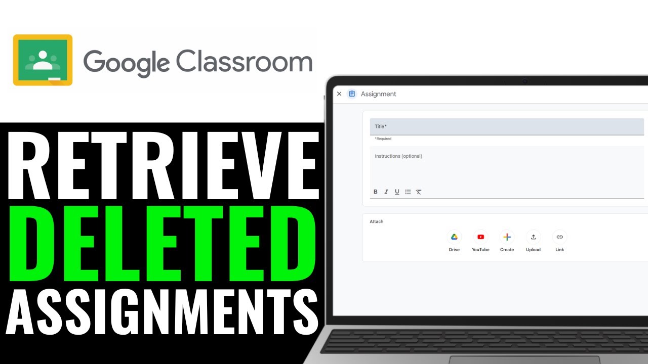 How to Retrieve Deleted Assignments in Google Classroom 2025 (Beginner ...