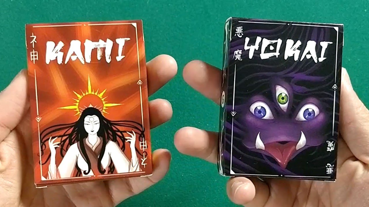 FIRST LOOK - Kami and Yokai playing cards by Edia Studios - YouTube