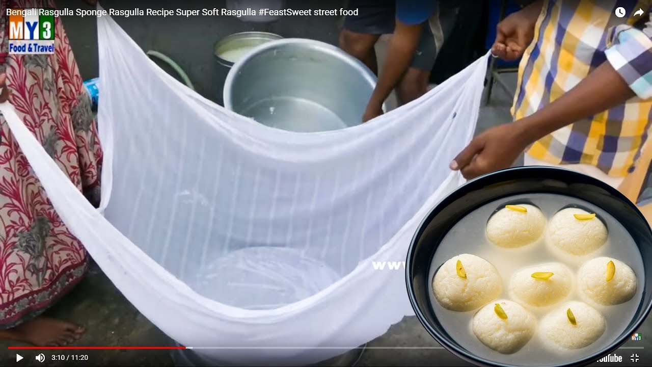 Super Soft Bengali Sponge Rasgulla | Diwali Sweet | Made in India - YouTube