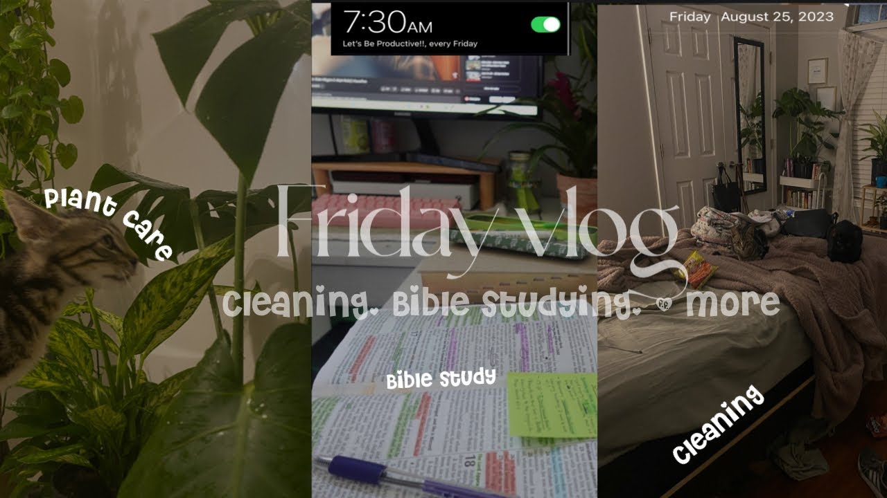 Friday Vlog: Being Productive| Cleaning| Bible study & more - YouTube