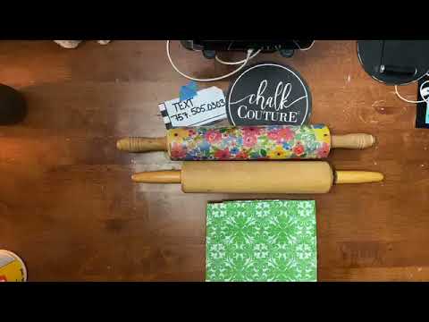 How to upcycle an old rolling pin into a beautiful centerpiece! - YouTube