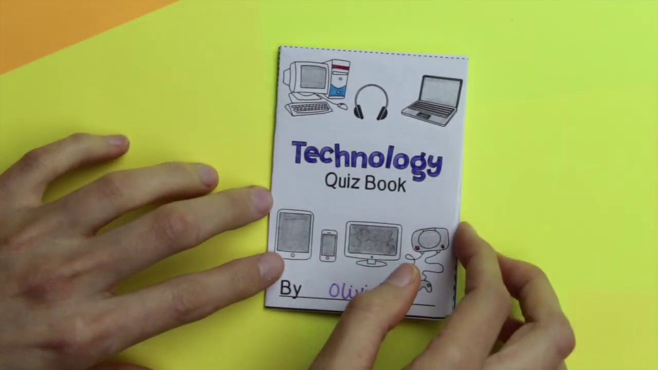 Technology Quiz Book Craft - YouTube