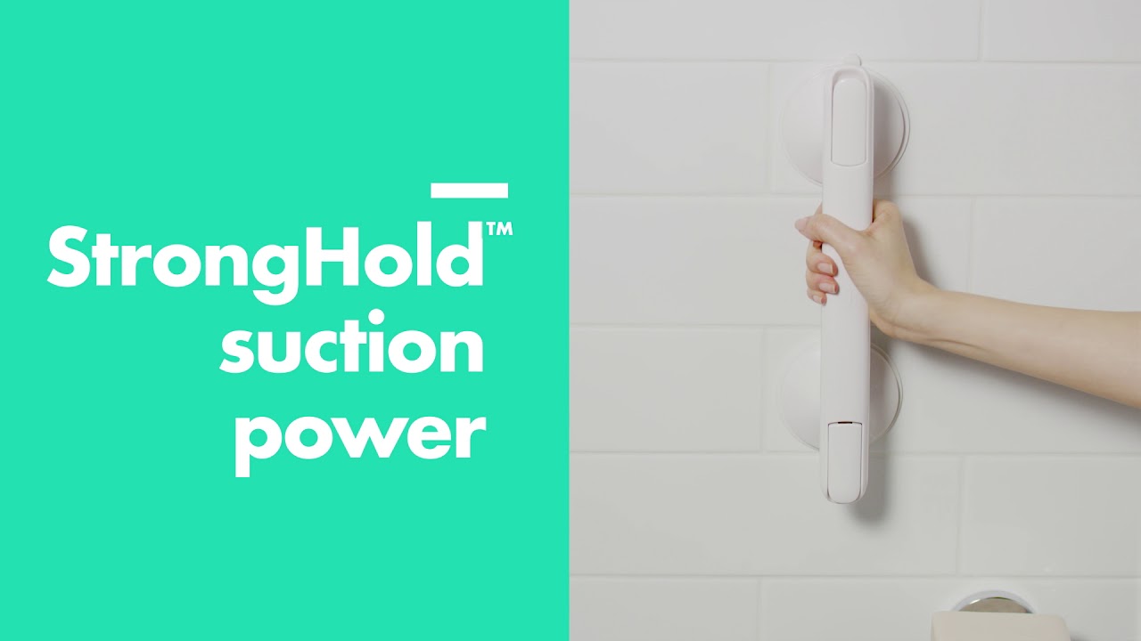 OXO StrongHold Suction Grip Bar - YouTube