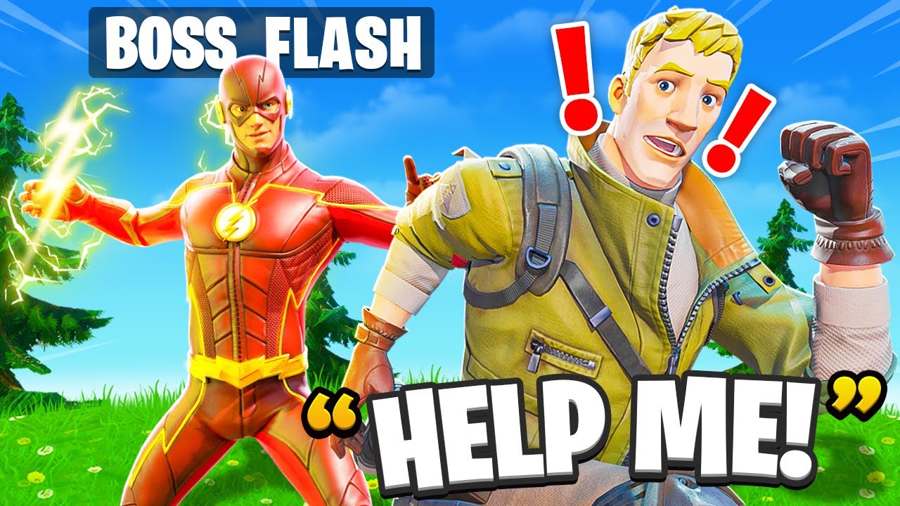 I Pretended to be BOSS Flash In Fortnite - YouTube