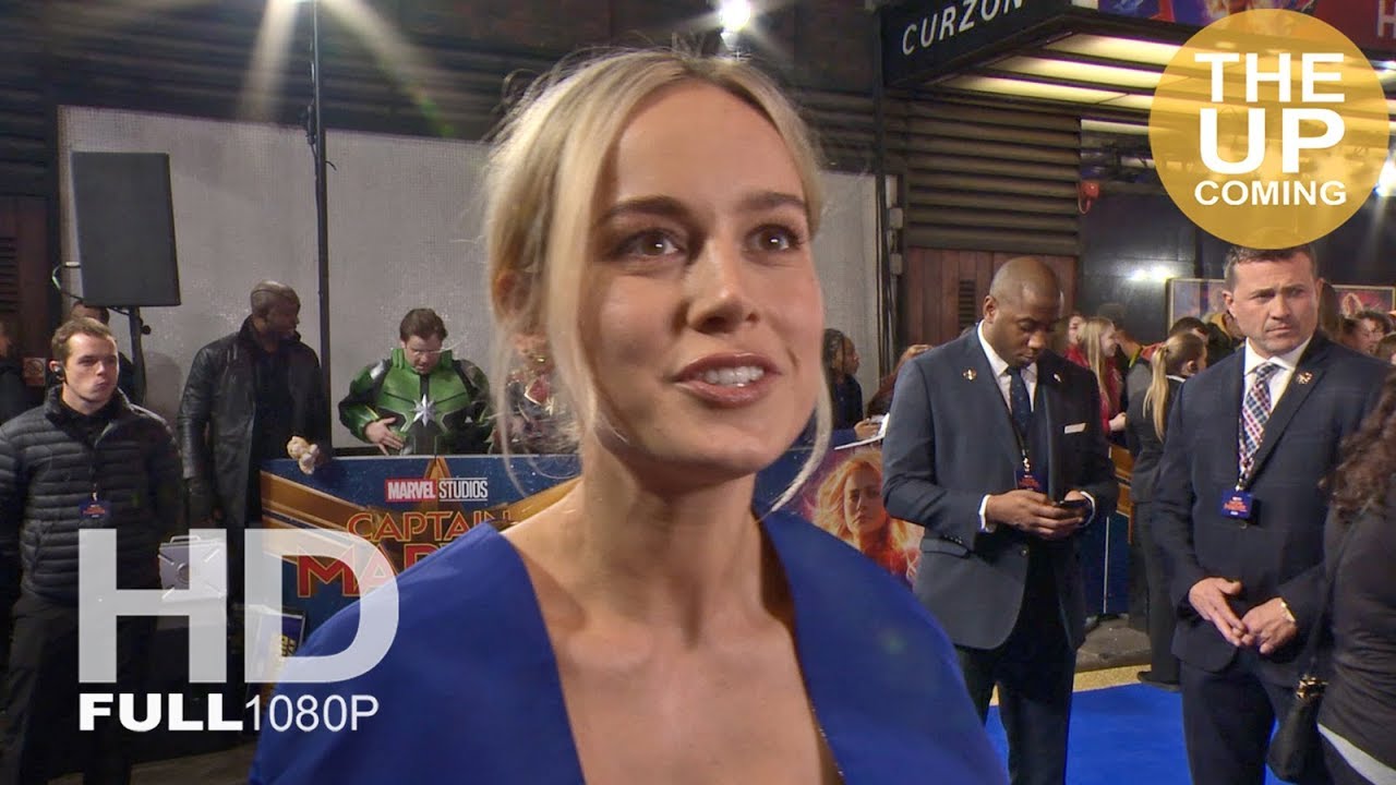 Brie Larson Captain Marvel premiere interview London - YouTube