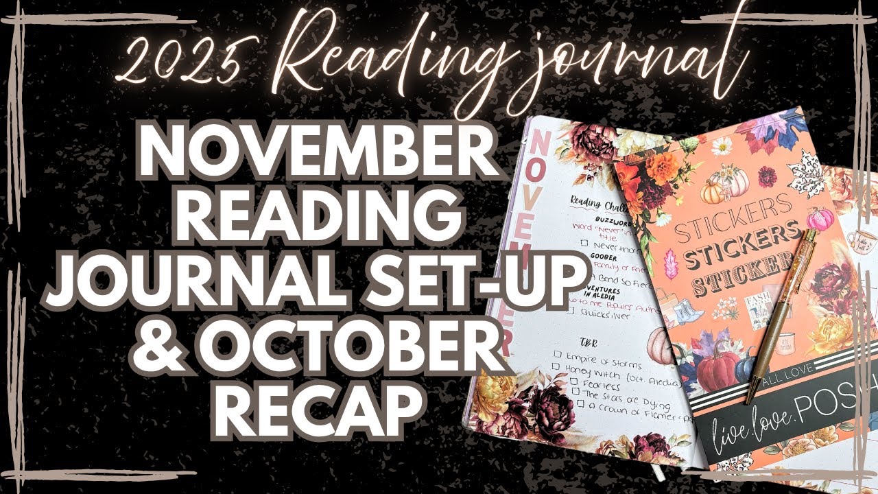 November Reading Journal Setup […and October Reading Recap] - YouTube