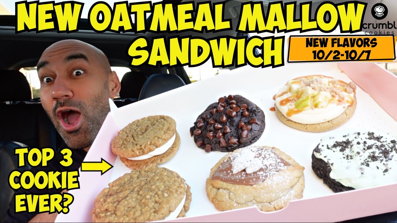 Crumbl Review - New Oatmeal Mallow Sandwich Review - Top 3 Flavor at ...