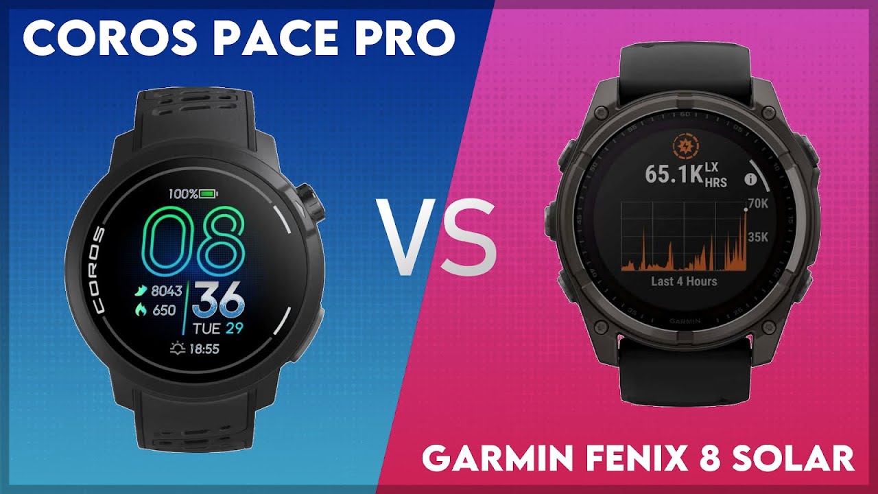 Coros Pace Pro vs Garmin Fenix 8 Solar Comparison - YouTube