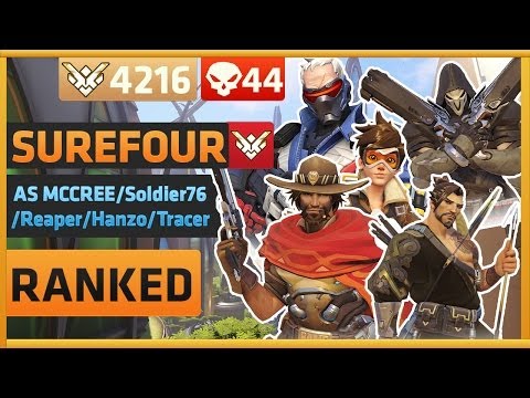 Overwatch C9 Surefour Playing Sick Game As Hanzo With 52 Elims Rank 8 ...
