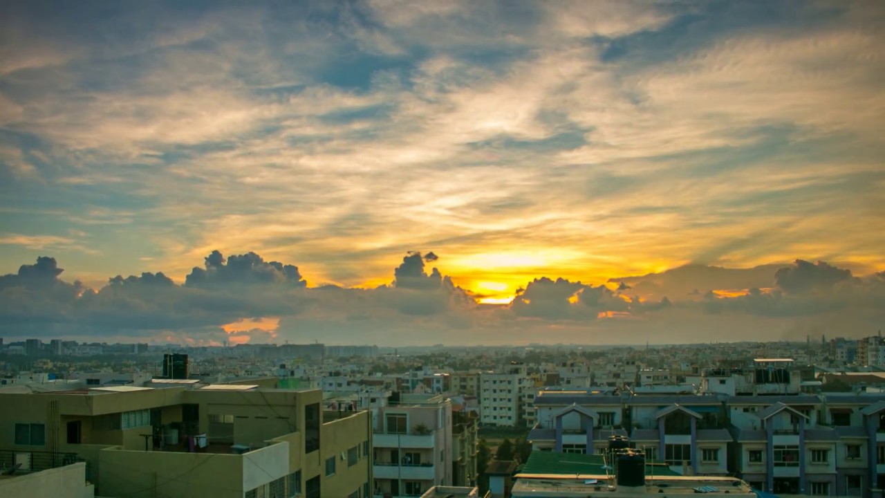 Timelaps Of A Setting Sun in Bangalore HD | The World Around You - YouTube