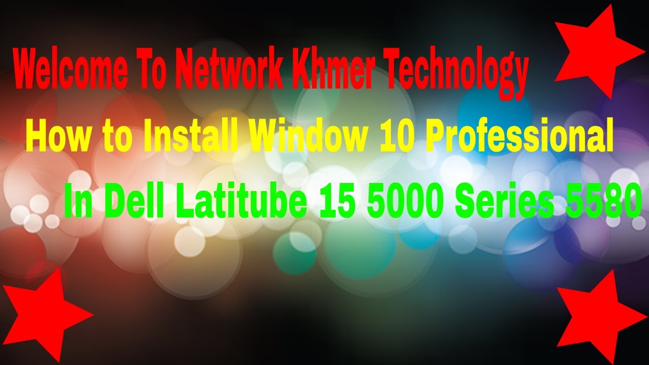 How to Install windows 10 professional in dell latitude 14 5000 series ...