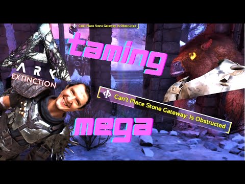 Ark Ascended Series Extinction! Day 2: Megatherium taming & Desert Cave ...