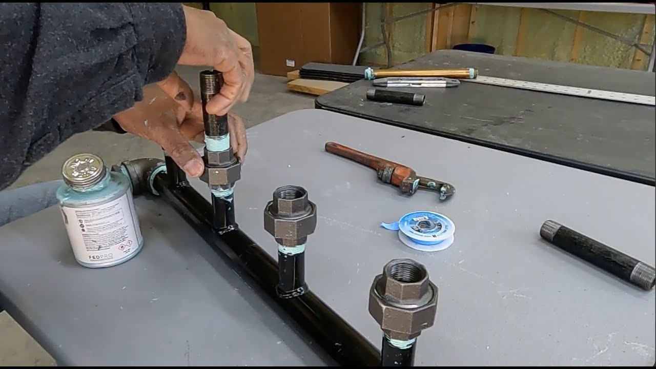 Final Propane Line Connections & Inspection - YouTube