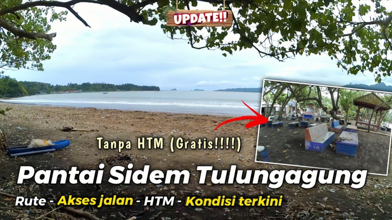 Rute & akses jalan menuju Pantai Sidem Tulungagung terbaru | Dulu bagus ...