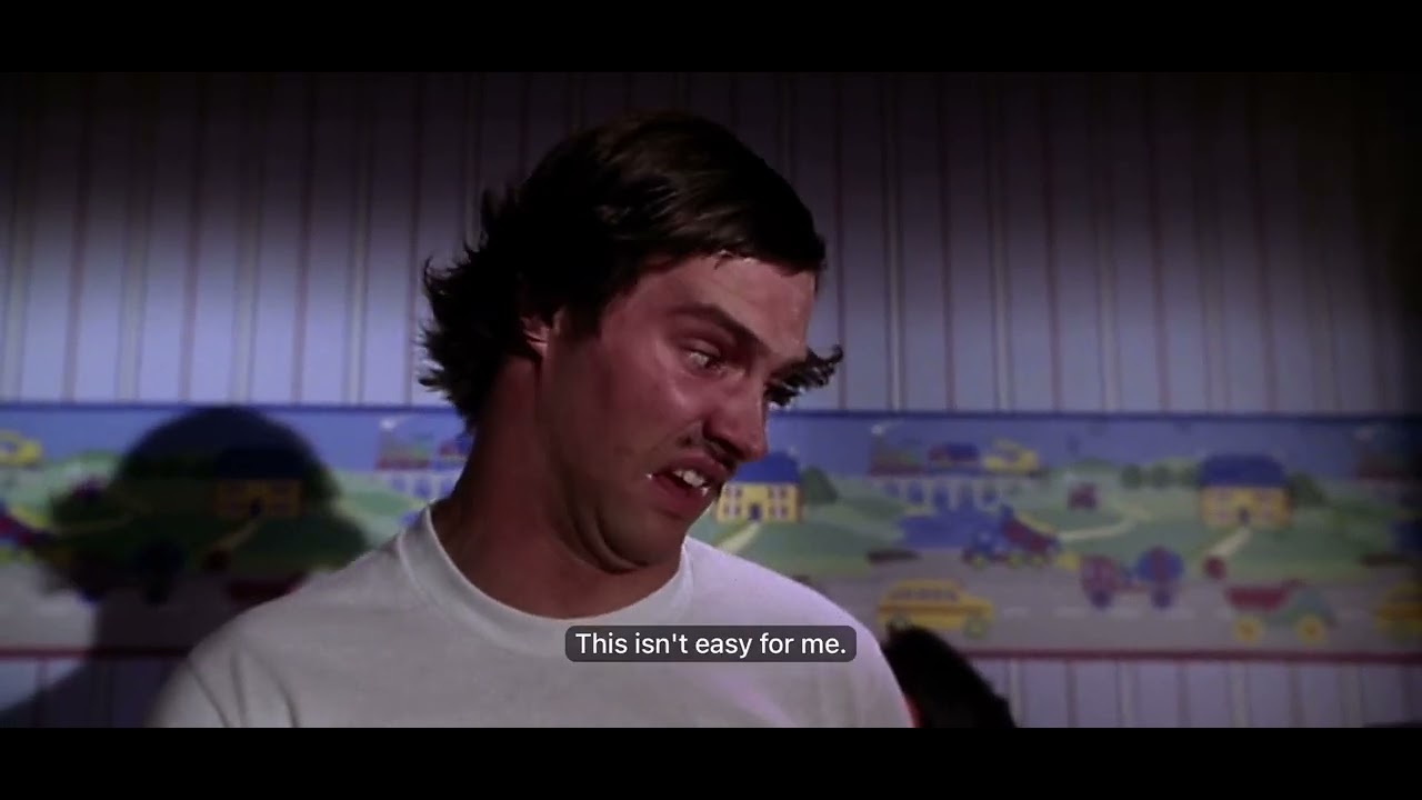 Dewey breaking up with the vacuum cleaner. End credits, scary movie ...