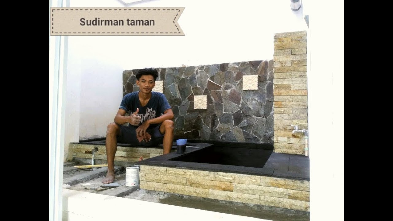 Kolam minimalis konsep modern full filter - YouTube