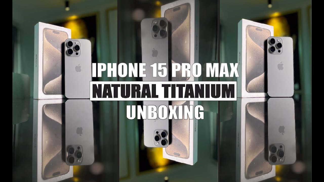 iPhone 15 Pro Max Natural Titanium - YouTube