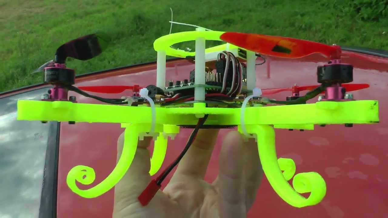 New 3D printed quad design - YouTube