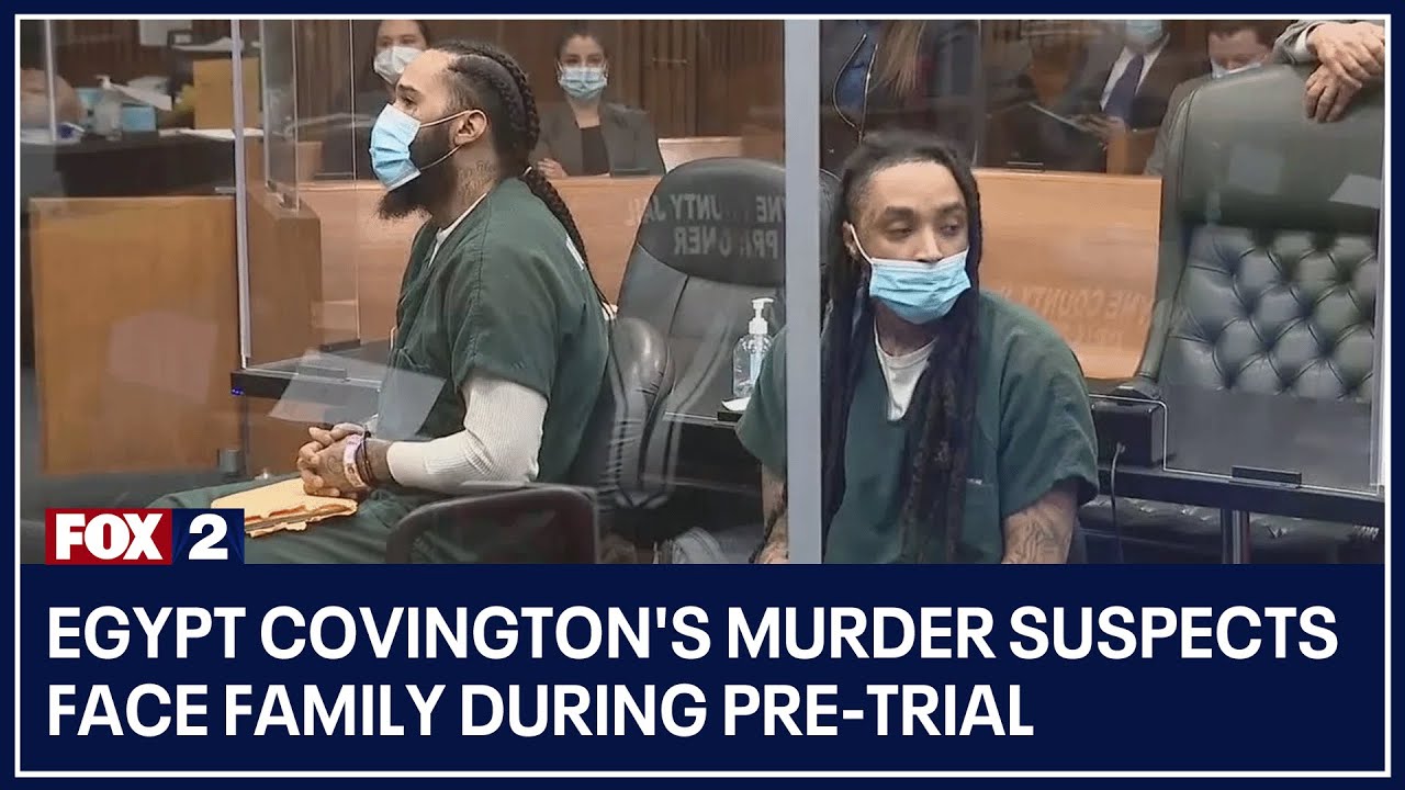 Egypt Covington's murder suspects face family during pre-trial - YouTube