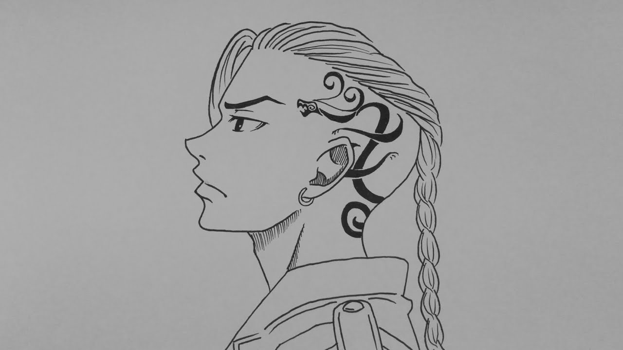 Easy Anime Drawing || How to Draw DRAKEN from Tokyo Revengers - YouTube