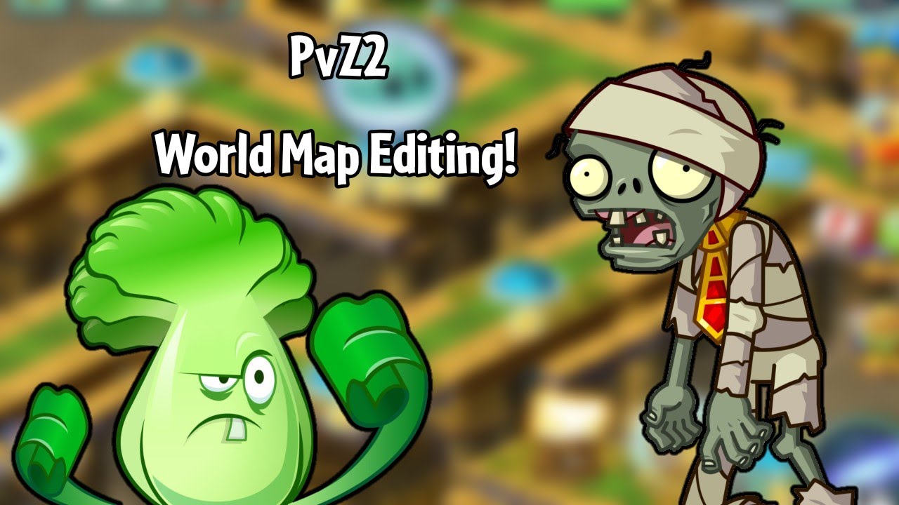 PvZ 2 - world map editing! Ancient Egypt - YouTube