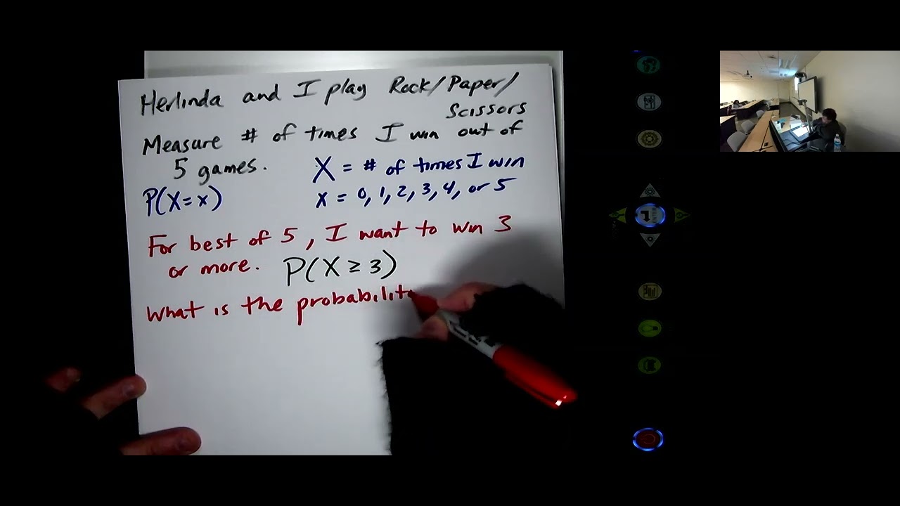 Math 021 Lecture For Chapter 61 Discrete Random Variables Youtube