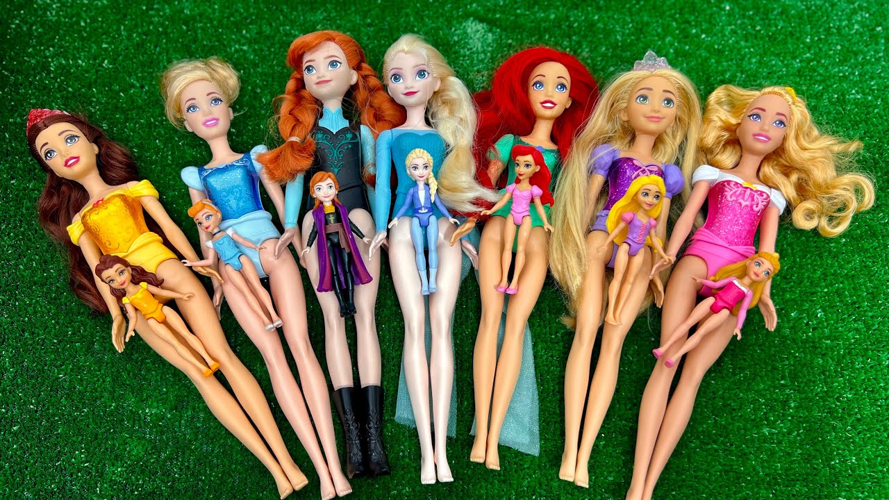 Disney Princess Doll Makeover ~ DIY Miniature Ideas for Barbie Wig ...