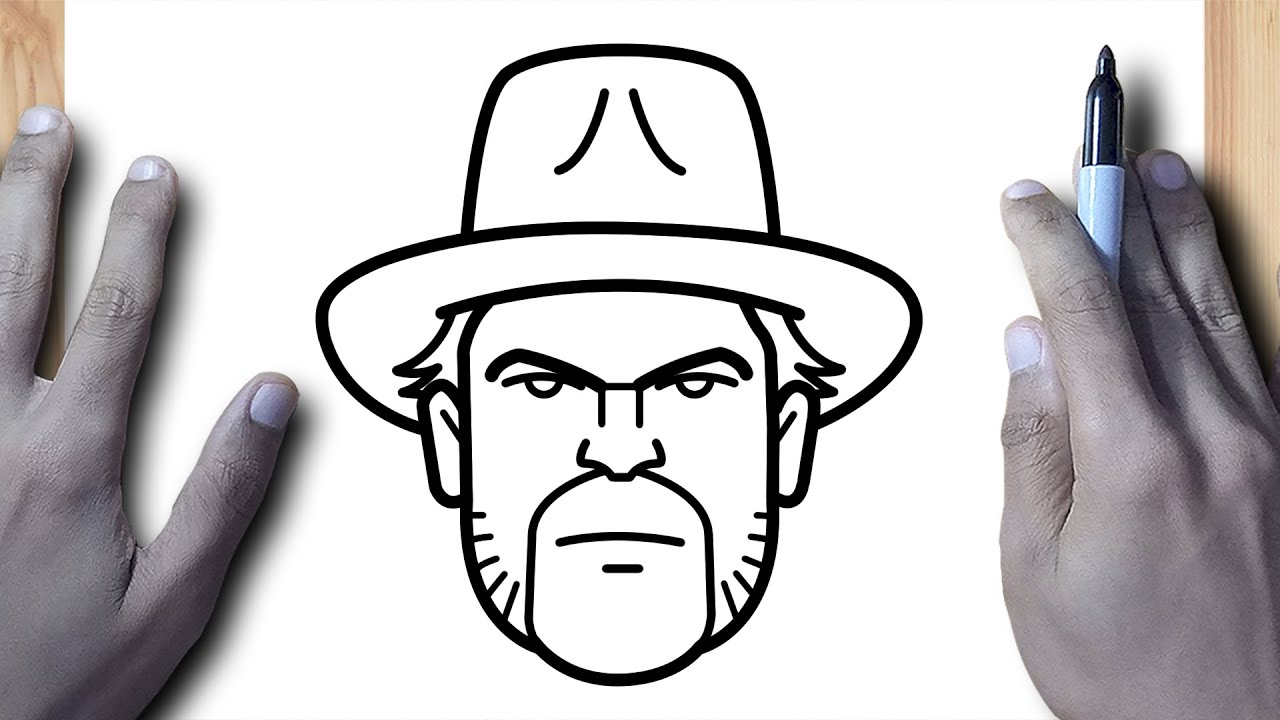 COMO DIBUJAR A JIM HOPPER - STRANGER THINGS - YouTube