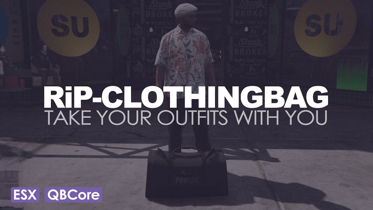 RiP-Clothingbag | Select saved outfits from everywhere | FiveM Script by RiP Development - YouTube