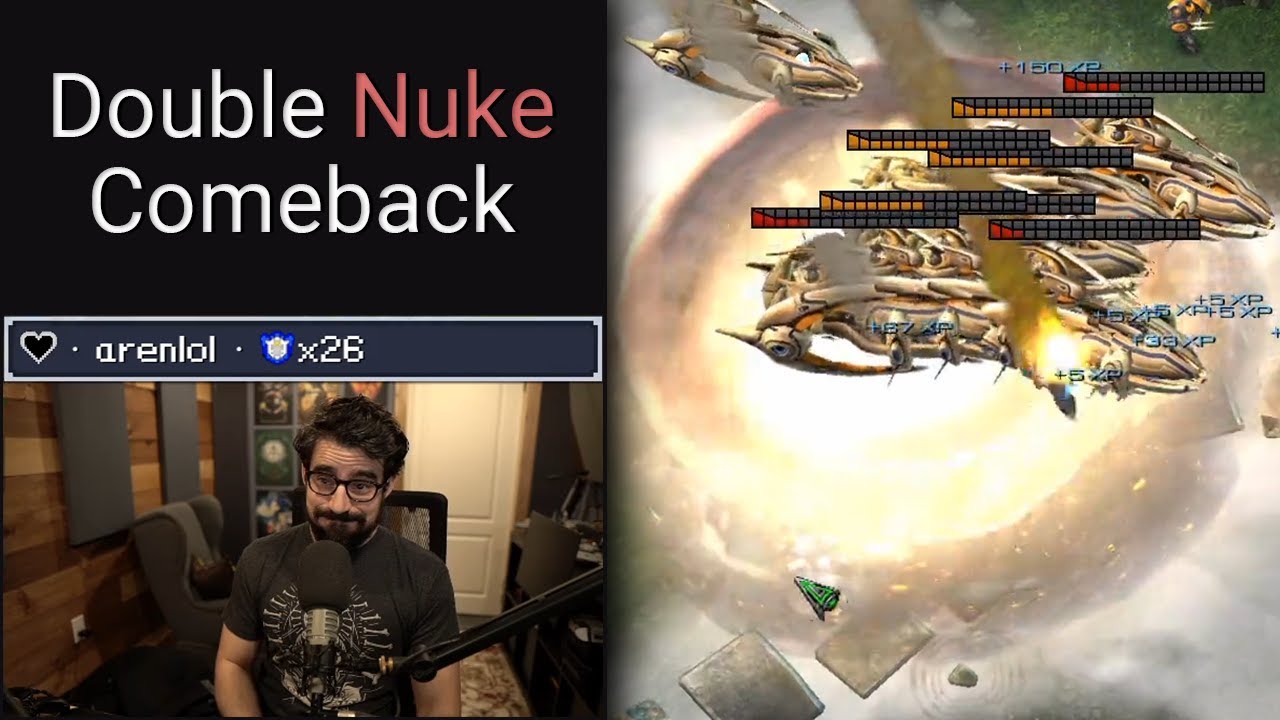 Starcraft 2: Double Nuke Comeback - YouTube