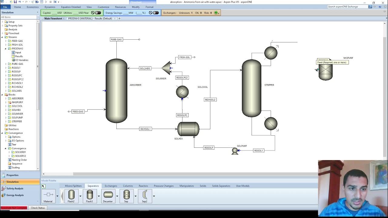 Aspen Plus in English | Part 2 | 52 | Component splitter - YouTube