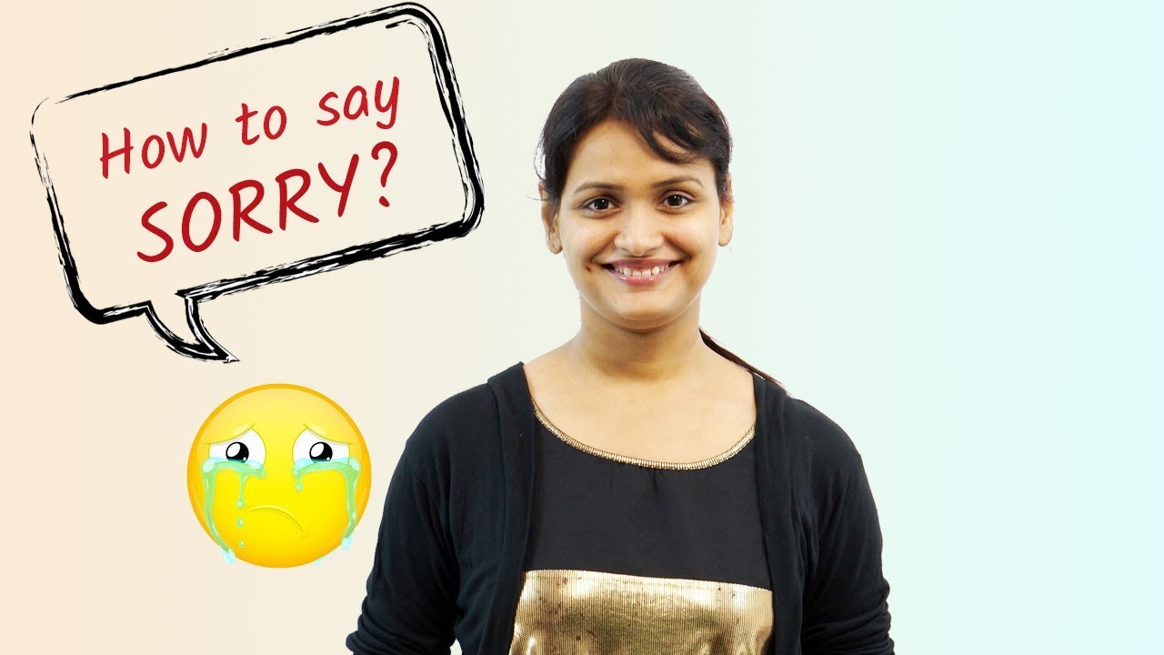 How to say SORRY in English - English Speaking Practice Lesson - YouTube