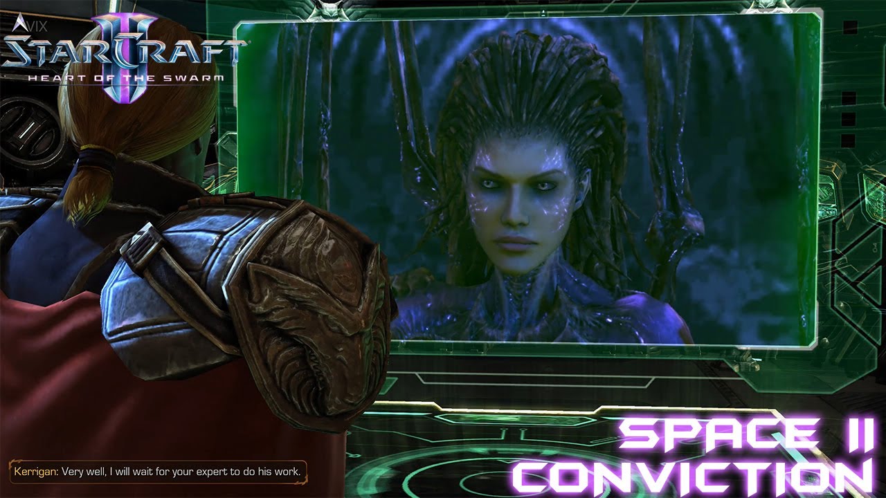 Starcraft 2 Heart of the Swarm Mission 17 - Space 2 Conviction - YouTube