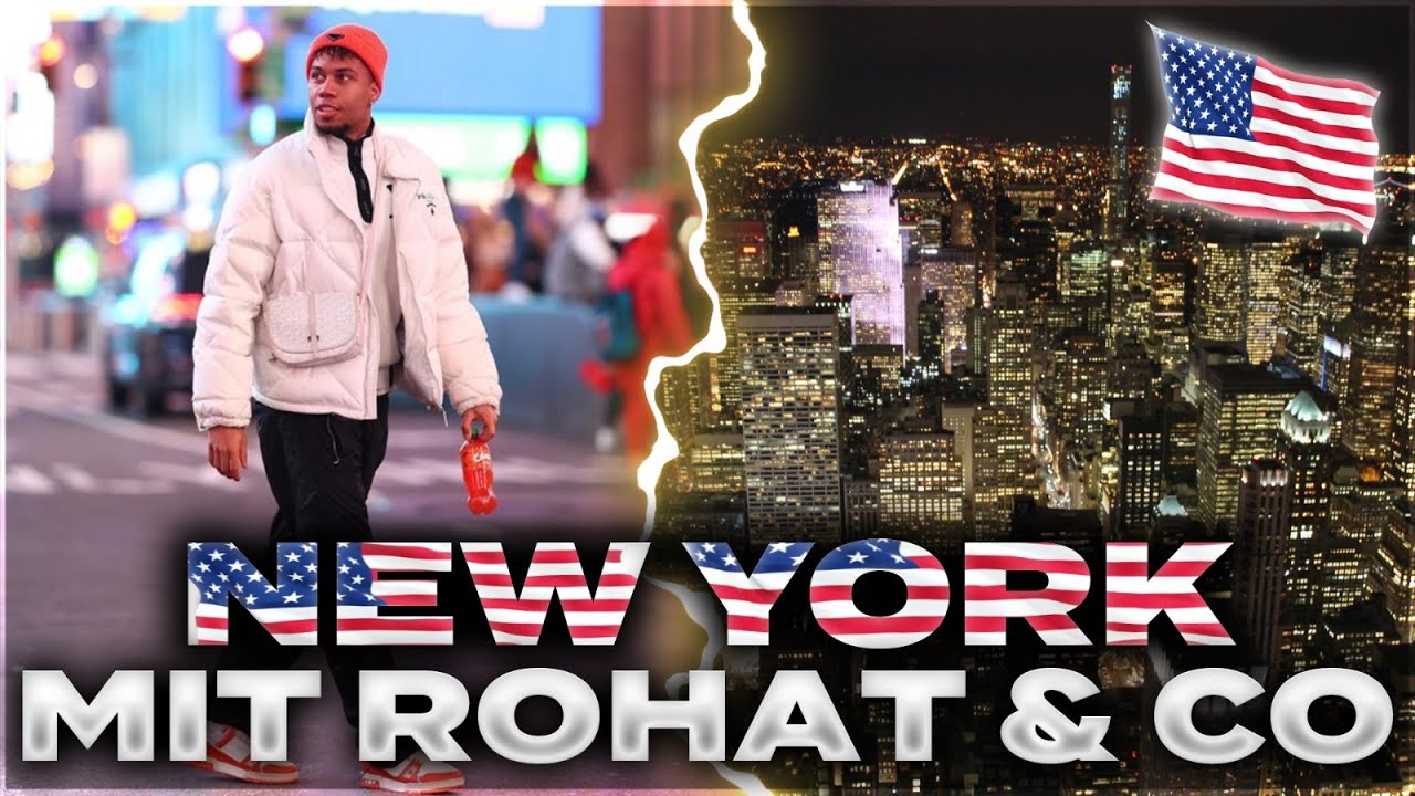 ERSTER TAG IN NEW YORK!😍🇺🇸 Urlaub mit Rohat, Michael & Ikenna💥 VLOG #31 ...