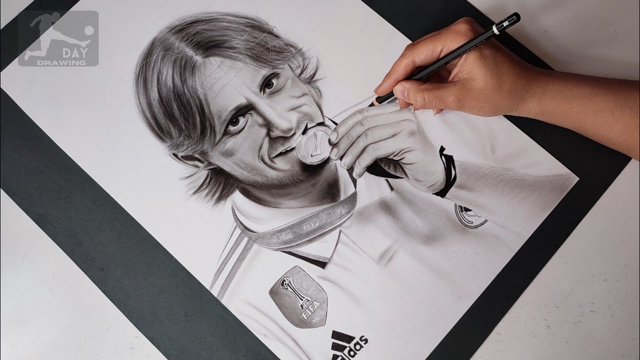 Drawing Luka Modric (Real Madrid) 2023 - YouTube