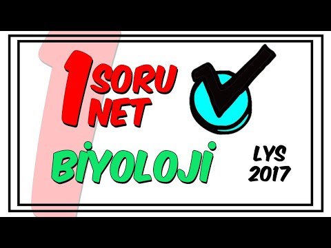 LYS 2017 Biyoloji 21. Soru Çözümü | 1 Soru 1 Net