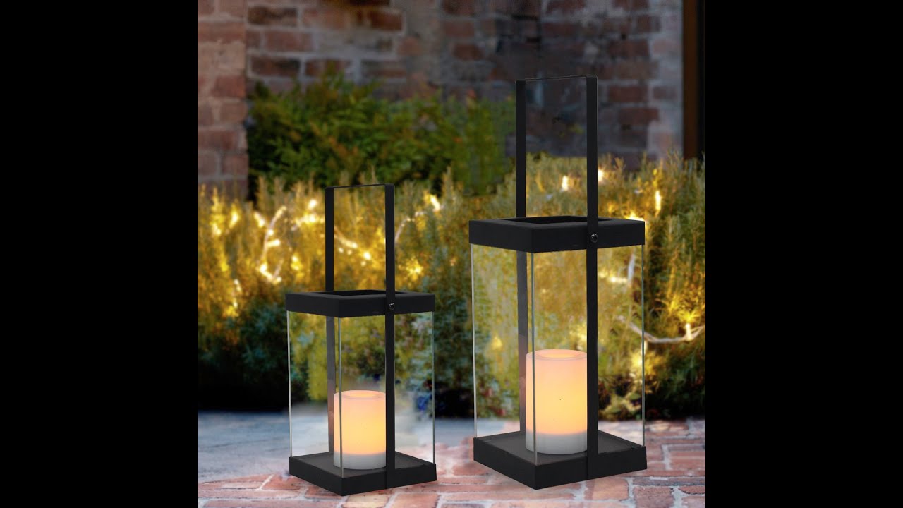 Solar Iron-Glass Lantern- LOMPEC - YouTube