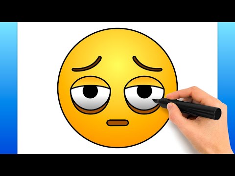 How To Draw An Emoji With Bags Under Eyes (Easy Drawing Tutorial)